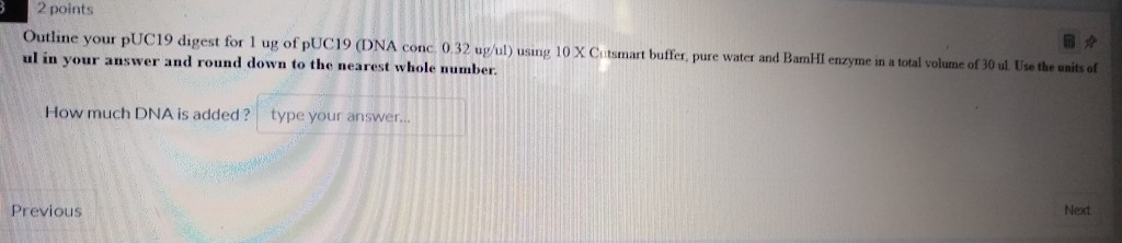 Solved Convert the micrograms per microliter (ug/ul) to | Chegg.com