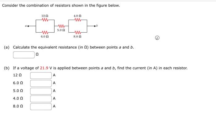 Solved Consider the combination of resistors shown in the | Chegg.com