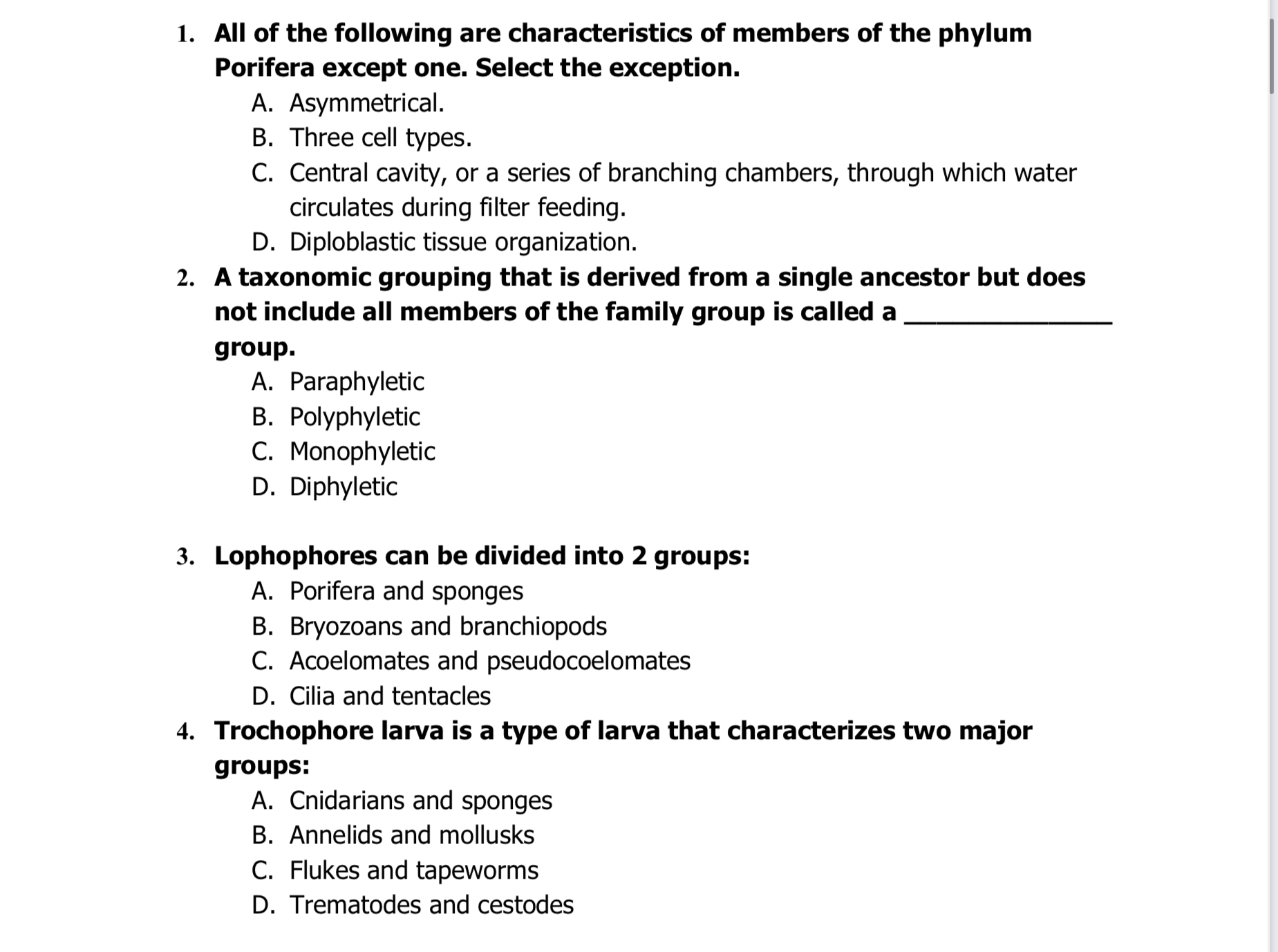 Solved All of the following are characteristics of members | Chegg.com