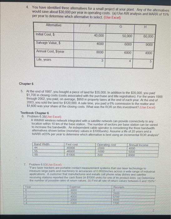 [Solved]: Must be done with excel!! Please explain calculati