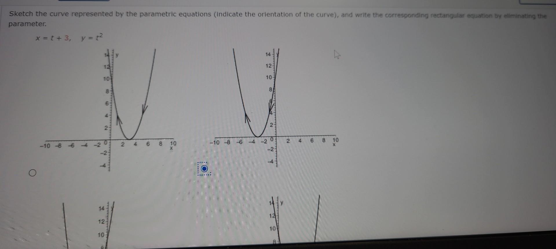 Solved Sketch The Curve Represented By The Parametric