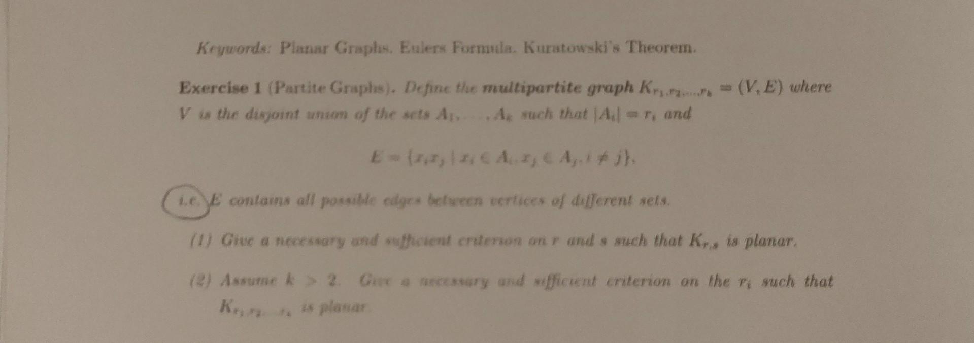 Solved Krywords Planar Giraphis Eulers Formula 8569