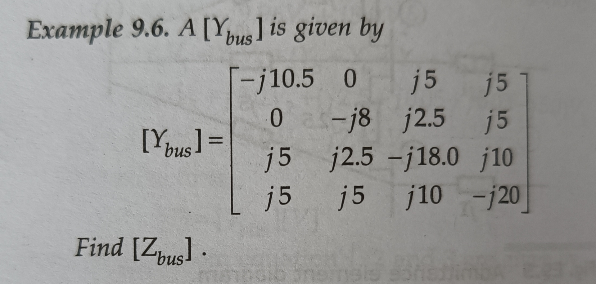 Solved A[Ybus ] ﻿is given | Chegg.com