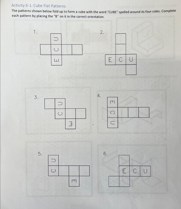Solved Activity 5-1. Sketching Orthographic Projections with | Chegg.com
