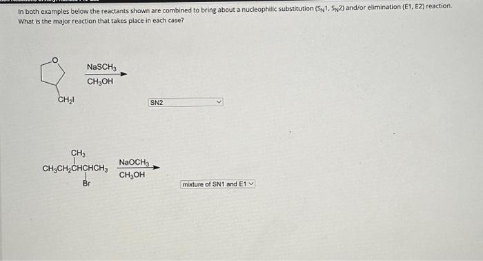 Solved In both examples below the reactants shown are | Chegg.com