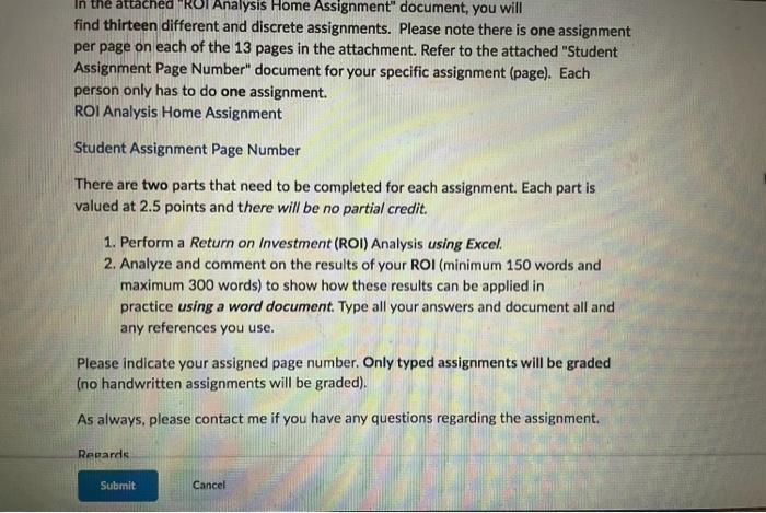 find thirteen different and discrete assignments. | Chegg.com