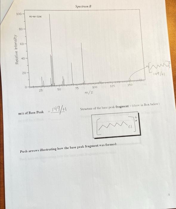 Solved how do i push arrows for 1-chlorooctane for base peak | Chegg.com