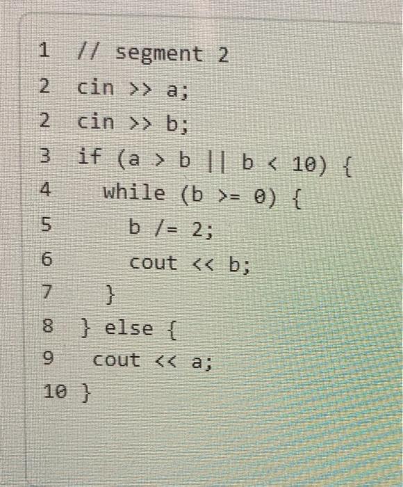 Solved Answer the following. For each code segment, draw the | Chegg.com