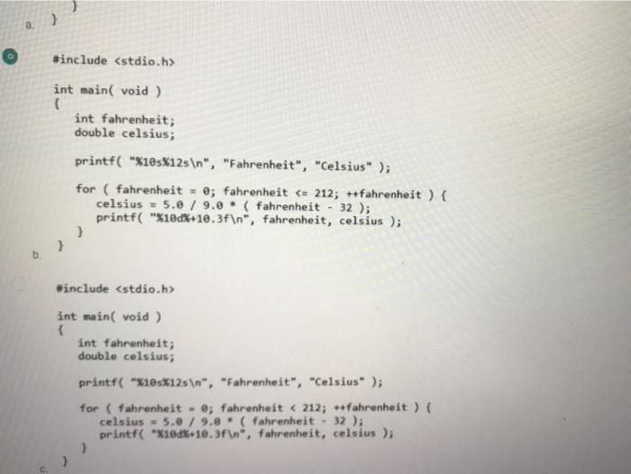 Solved Write a program that converts integer Fahrenheit | Chegg.com
