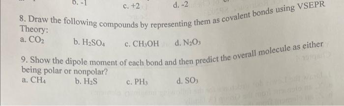 Solved 8. Draw the following compounds by representing them | Chegg.com