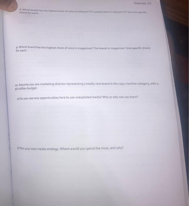 Solved These are all part of one exercise. other problems | Chegg.com