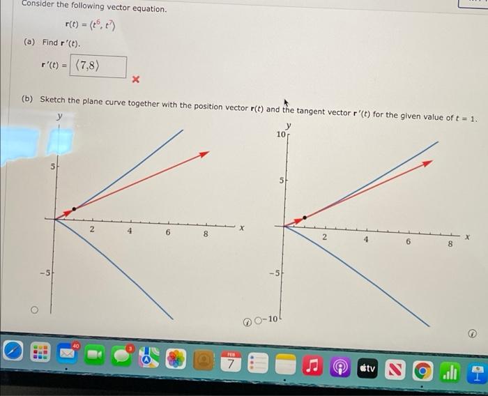 Solved Consider the following vector equation. r(t) = (1,2) | Chegg.com