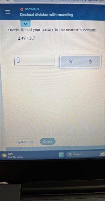 Solved Divide. Round your answer to the nearest hundredth. | Chegg.com