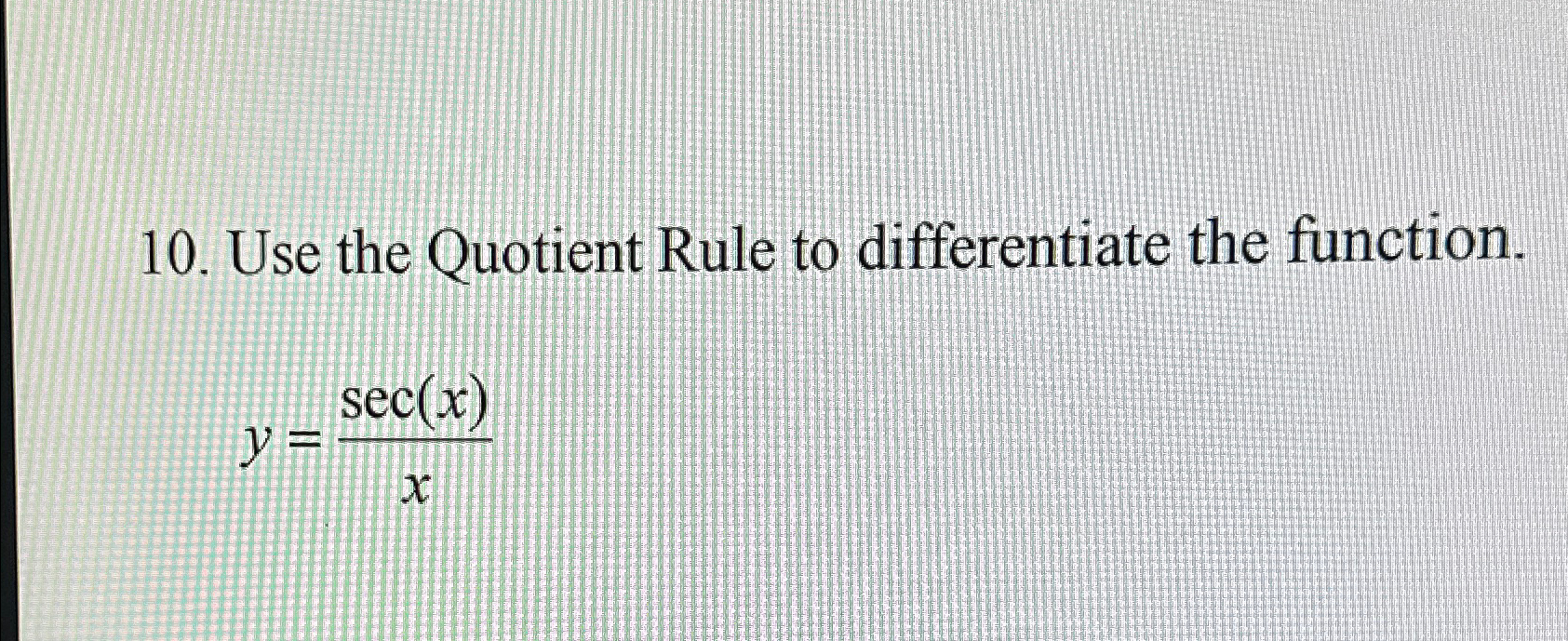 Solved Use the Quotient Rule to differentiate the | Chegg.com
