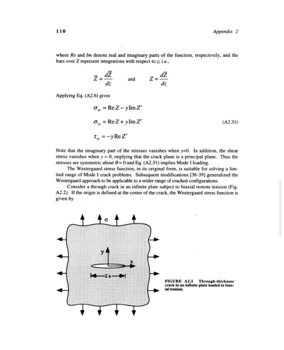 Solved THE WESTERGAARD METHOD OF STRESS AXALYSIS OF CRACKS | Chegg.com