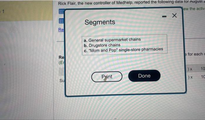 Solved Medhelp Inc, specializes in the distribution of | Chegg.com