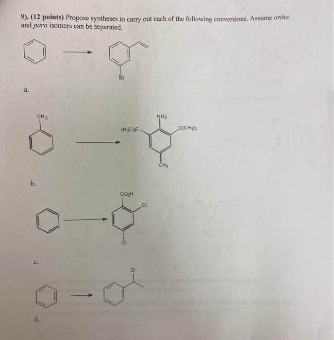 Solved propose syntheses to carry out each of the following | Chegg.com Solved propose syntheses to carry out each of the following | Chegg.com