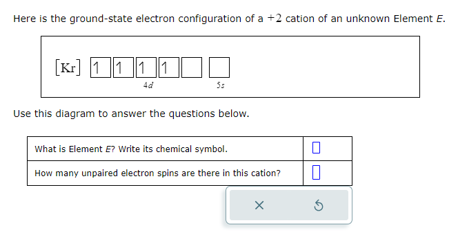 Solved Here is the ground-state electron configuration of a | Chegg.com