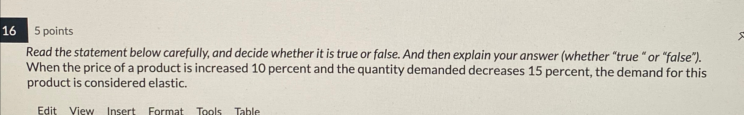 Solved 165 ﻿pointsRead the statement below carefully, and | Chegg.com