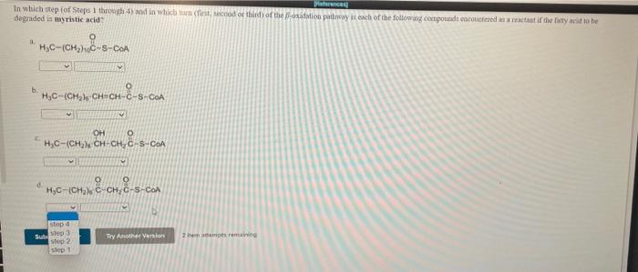 Solved In which wep of Steps throwth 4) and to which tun | Chegg.com