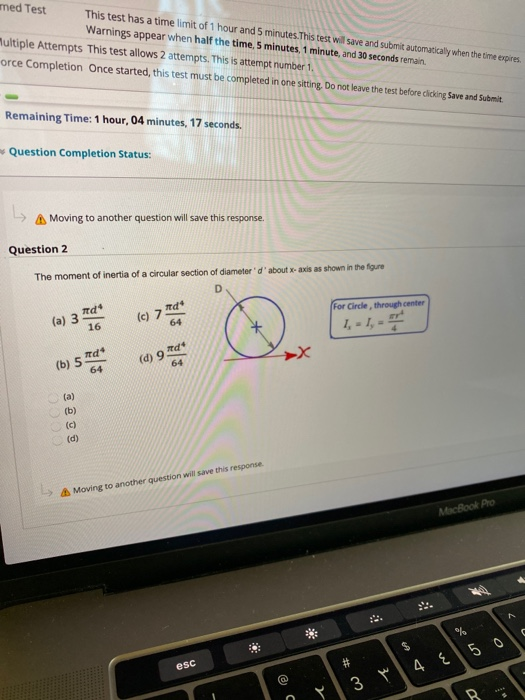 Solved med Test This test has a time limit of 1 hour and 5 | Chegg.com