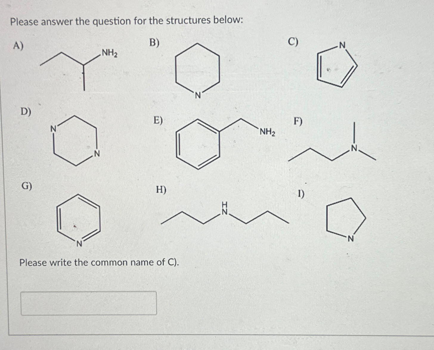 Solved Please answer the question for the structures | Chegg.com