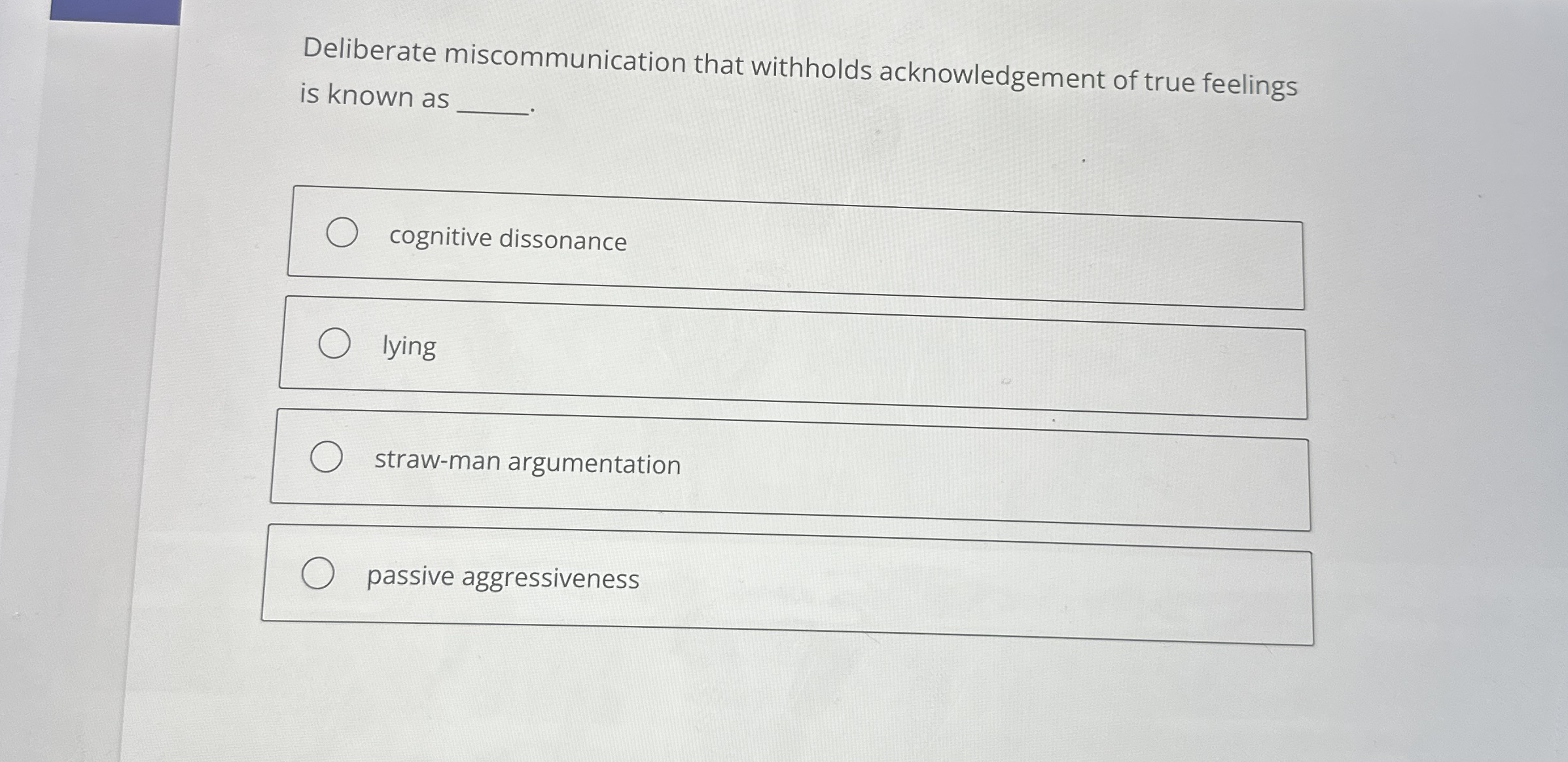 Solved Deliberate miscommunication that withholds | Chegg.com