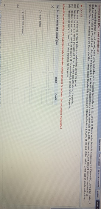 Solved CALCULATOR FULL SCREEN PRINTER VERSION 4 BACK | Chegg.com