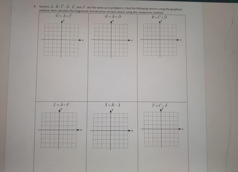 Solved 2. Draw and label the following vectors with these | Chegg.com