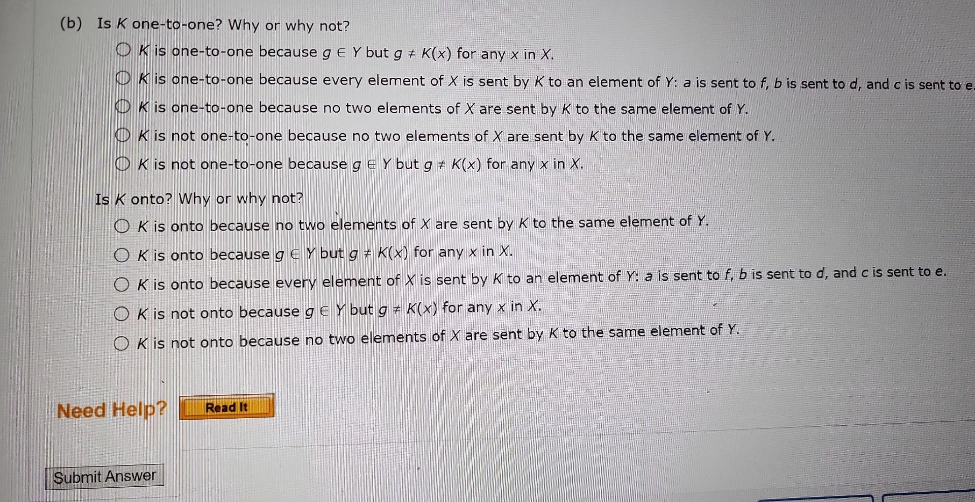 Solved Let X={a,b,c} and Y={d,e,f,g}. Define functions H and | Chegg.com
