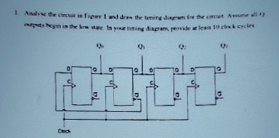 Solved 1 ﻿Analyse the circuits in figure 1 ﻿and draw the | Chegg.com