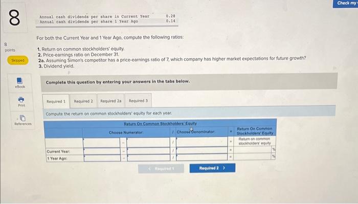 Solved Exercise 13-11 Analyzing profitability LOP3 Simon | Chegg.com