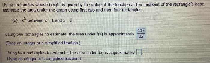 Solved Using rectangles whose height is given by the value | Chegg.com