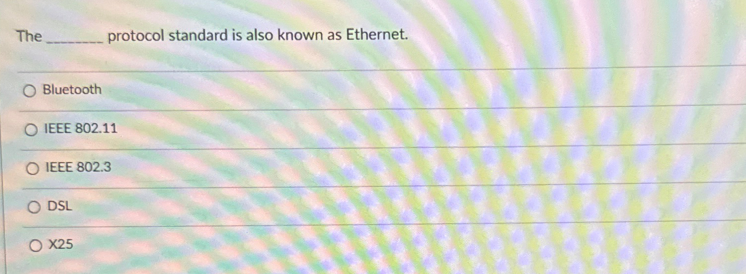 Solved The q, ﻿protocol standard is also known as | Chegg.com