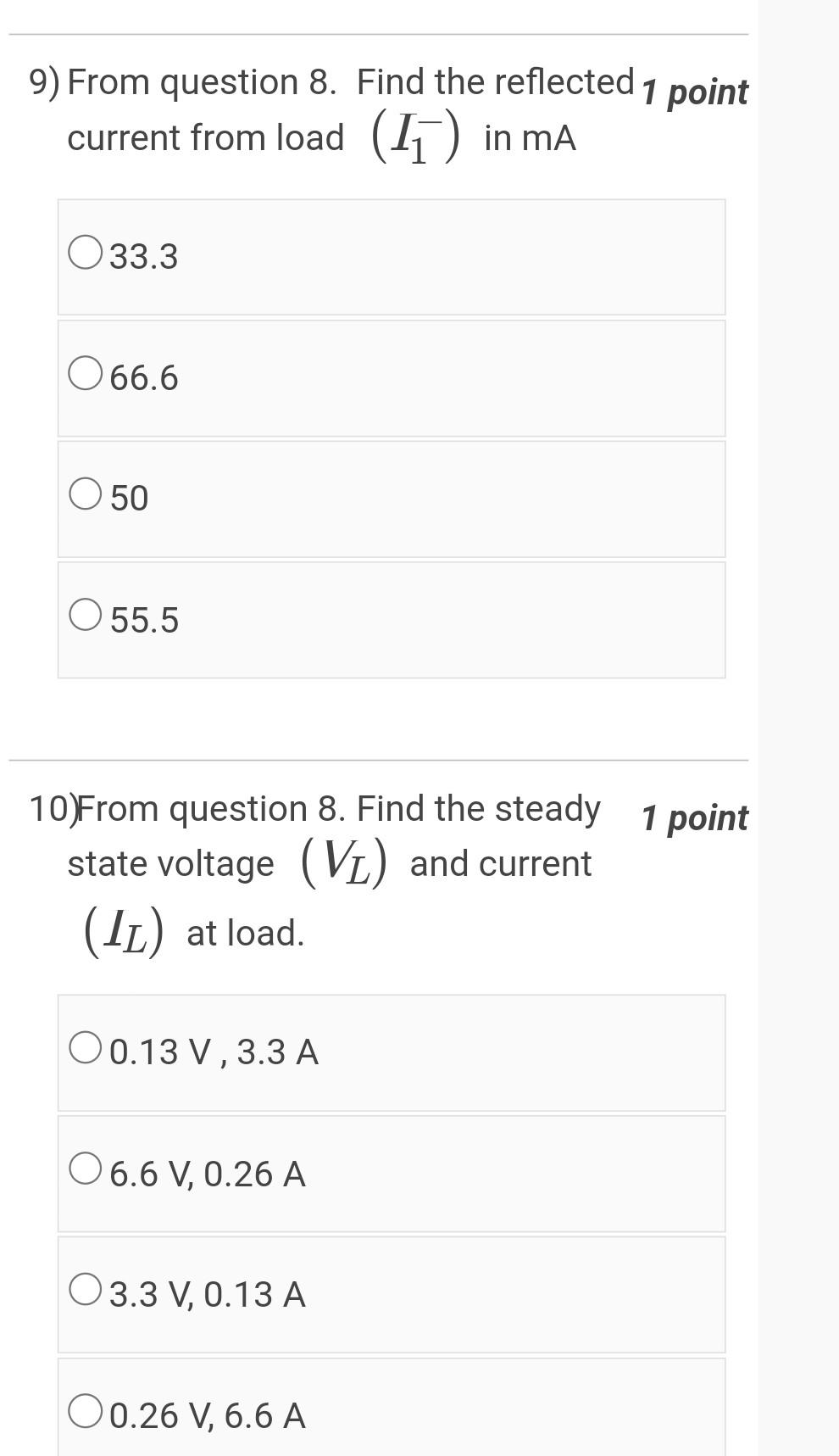 Solved 9) From question 8 . Find the reflected 1 point | Chegg.com