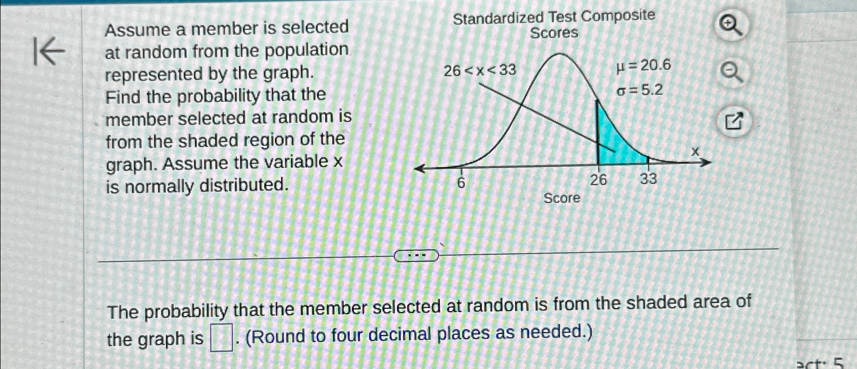 Solved Assume a member is selected Standardized Test | Chegg.com
