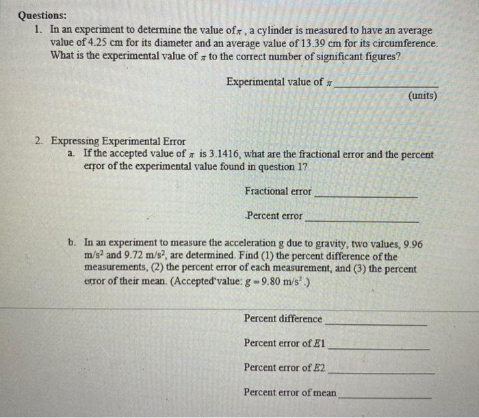 Solved Part II The following data table shows data taken in | Chegg.com