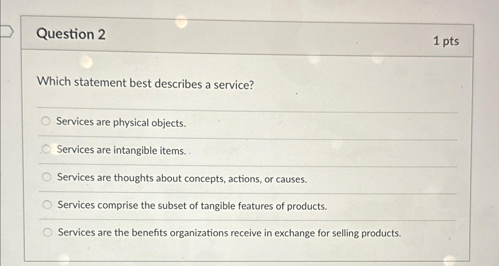 Solved Question 21 ﻿ptsWhich statement best describes a | Chegg.com
