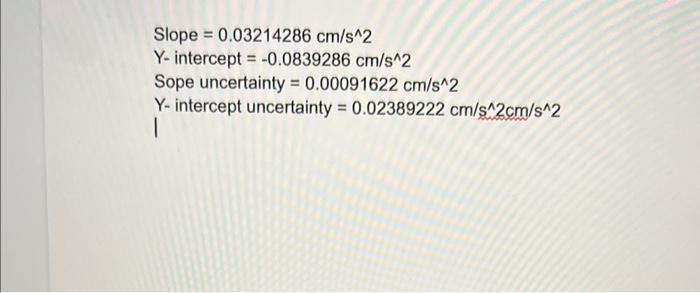LINEST in Excel, calculate the slope, s, the | Chegg.com