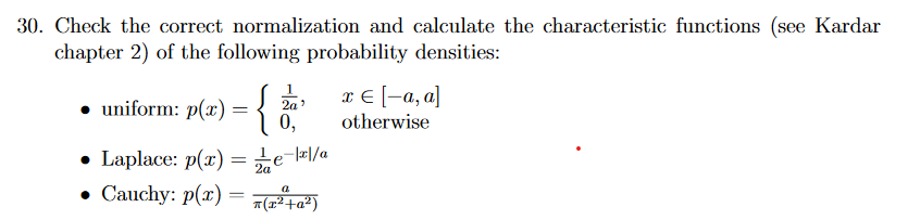 Solved Check The Correct Normalization And Calculate The