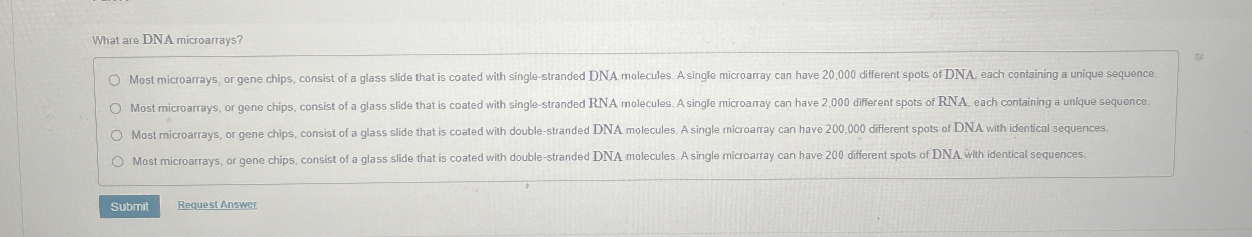 Solved What are DNA microarrays?Most microarrays, or gene | Chegg.com