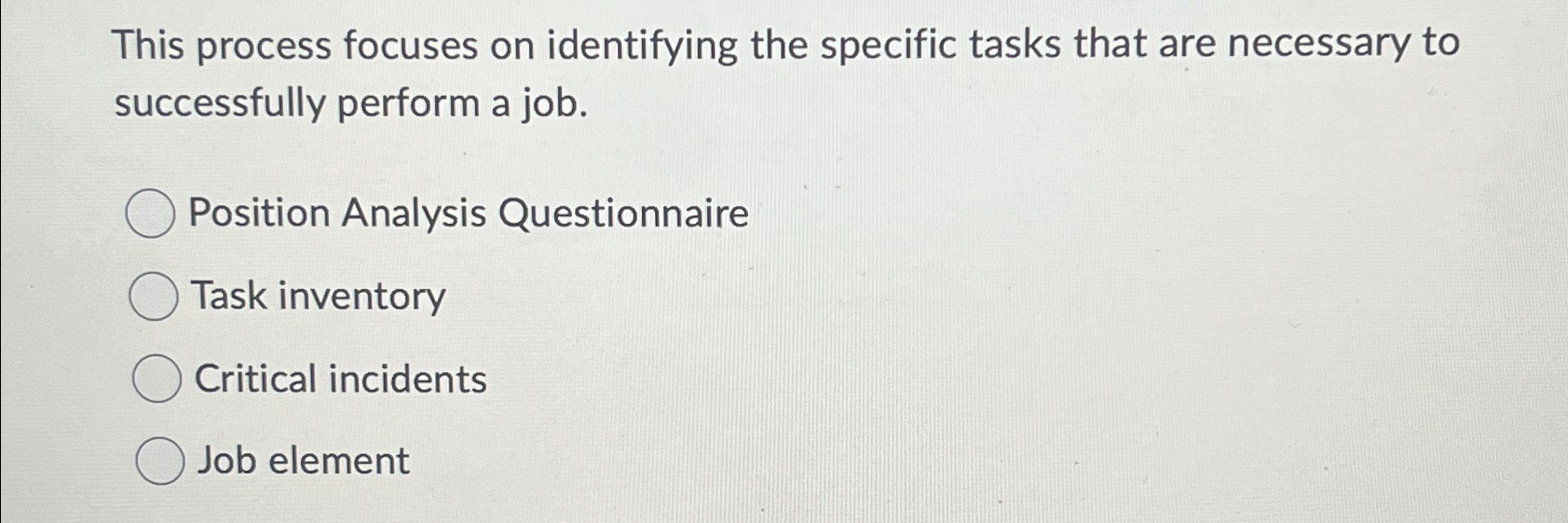 Solved This process focuses on identifying the specific | Chegg.com