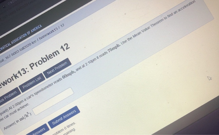 Solved MATICAL ASSOCIATION OF AMERICA | Chegg.com