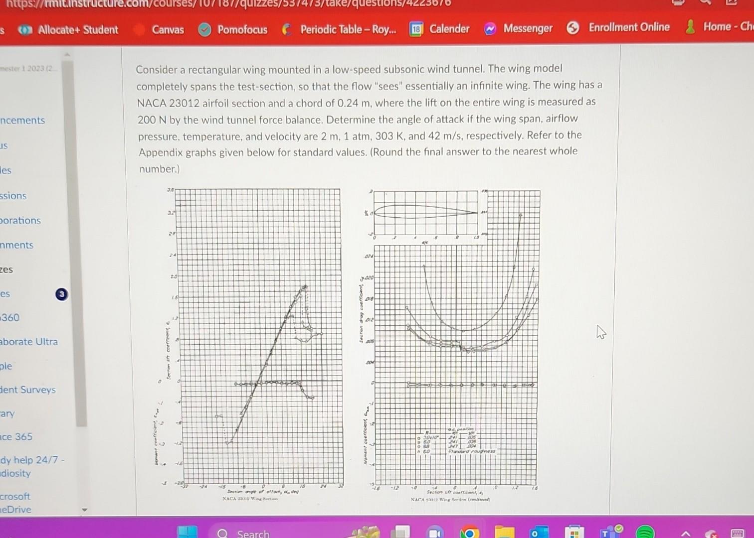 Consider a rectangular wing mounted in a low-speed | Chegg.com