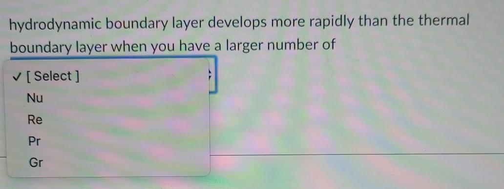 Solved hydrodynamic boundary layer develops more rapidly | Chegg.com