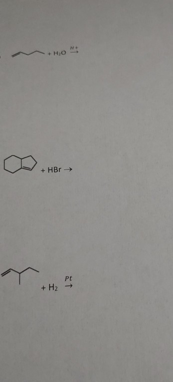 Solved Categorized(Hydrogenation,Hydration,hydrohalogen | Chegg.com