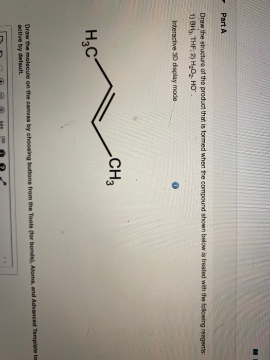 Solved Part A Draw The Structure Of The Product That Is