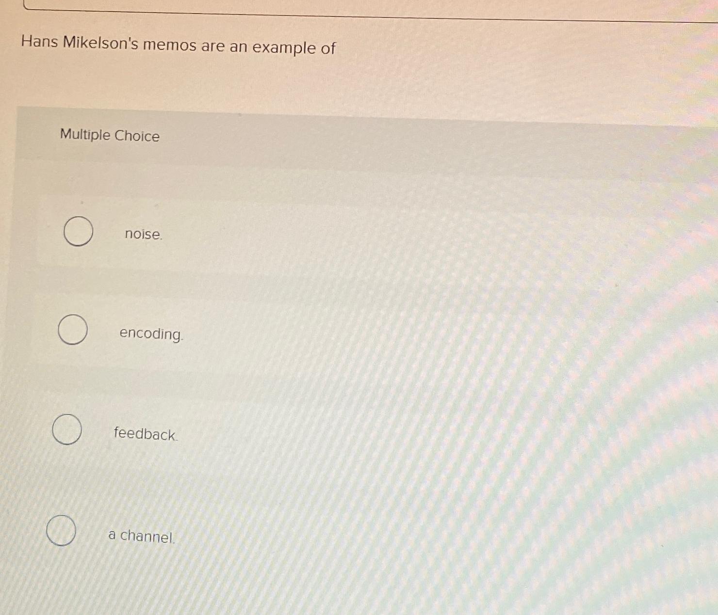 Solved Hans Mikelson's memos are an example ofMultiple | Chegg.com