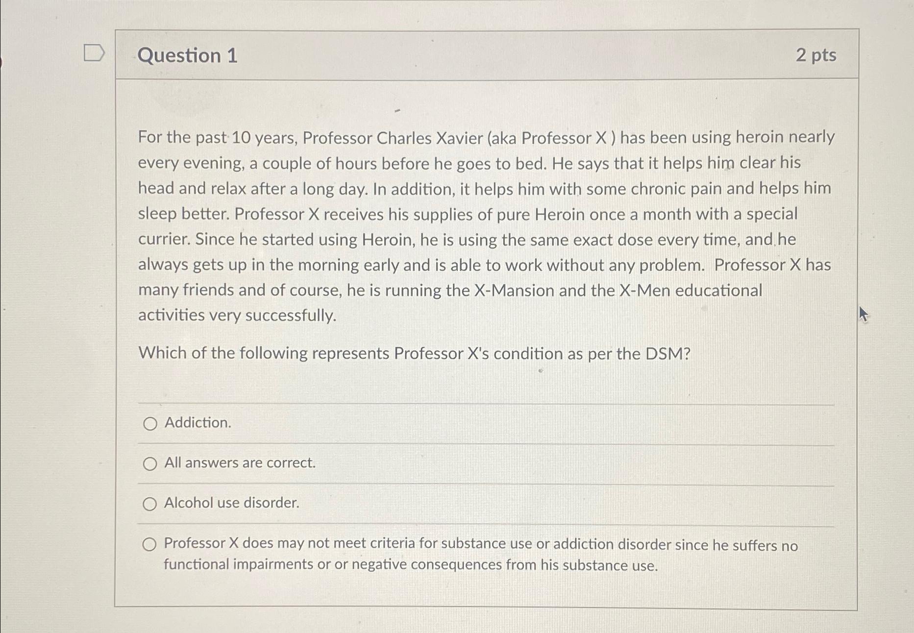 Solved Question 12 ﻿ptsFor the past 10 ﻿years, Professor | Chegg.com