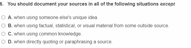 Solved You should document your sources in all of the | Chegg.com